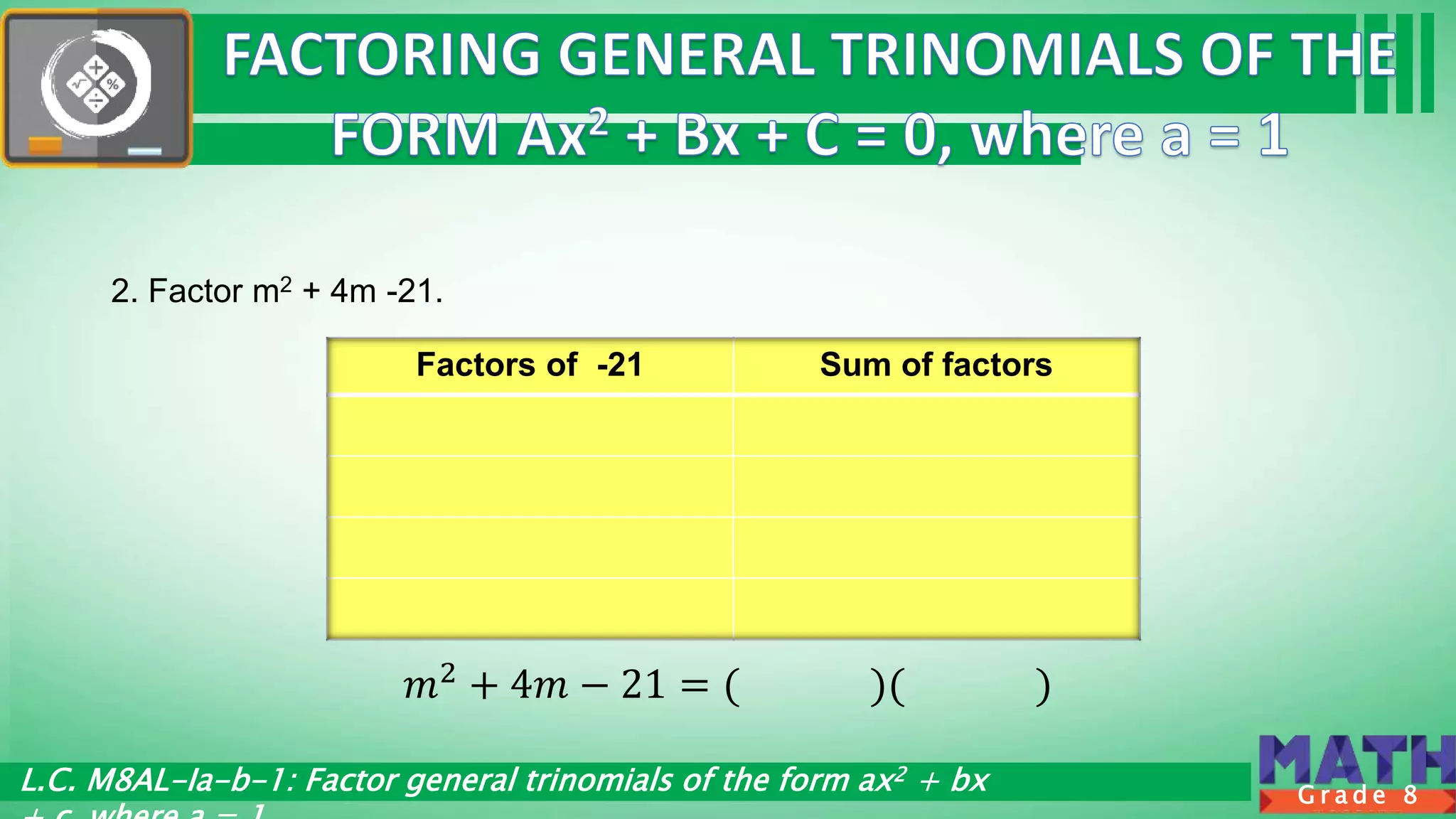 factoring general trinomial(a=1).pptx