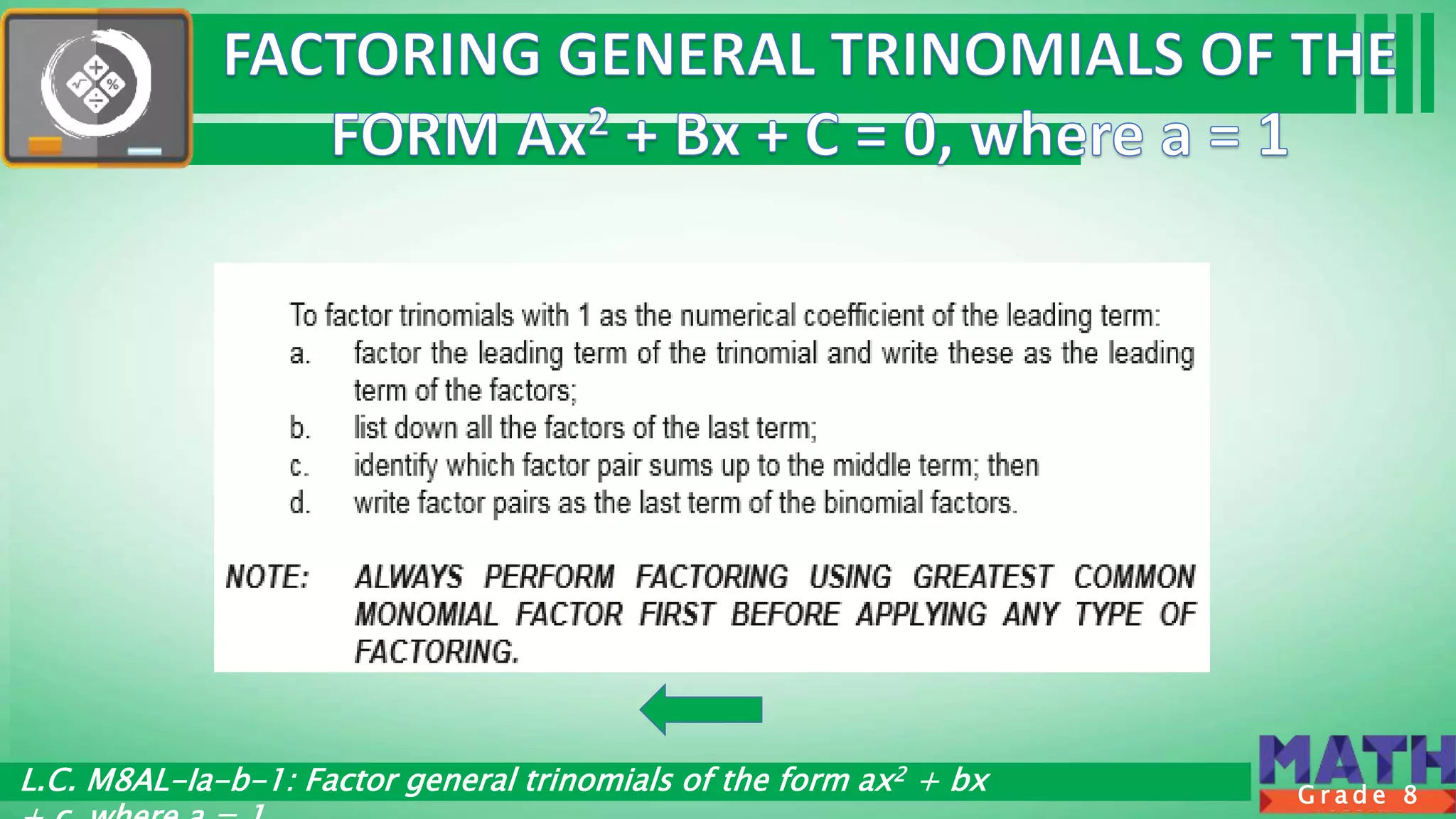 factoring general trinomial(a=1).pptx