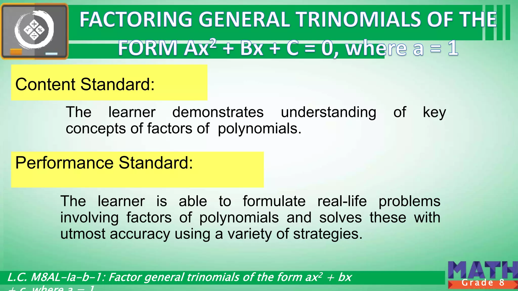 factoring general trinomial(a=1).pptx