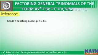 factoring general trinomial(a=1).pptx