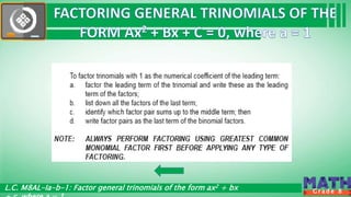 factoring general trinomial(a=1).pptx