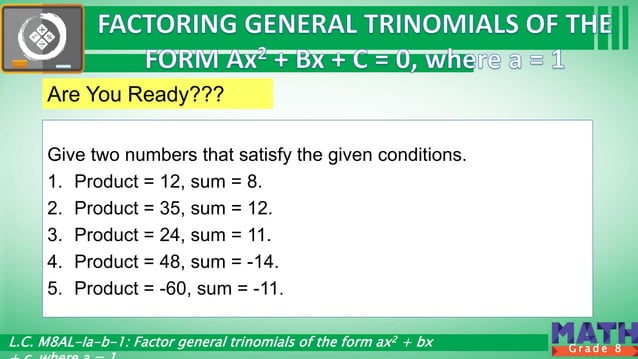 factoring general trinomial(a=1).pptx