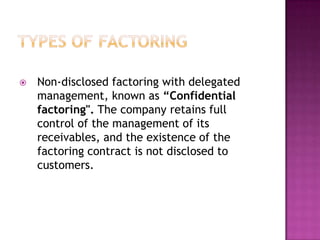 Factoring in France | PPTX