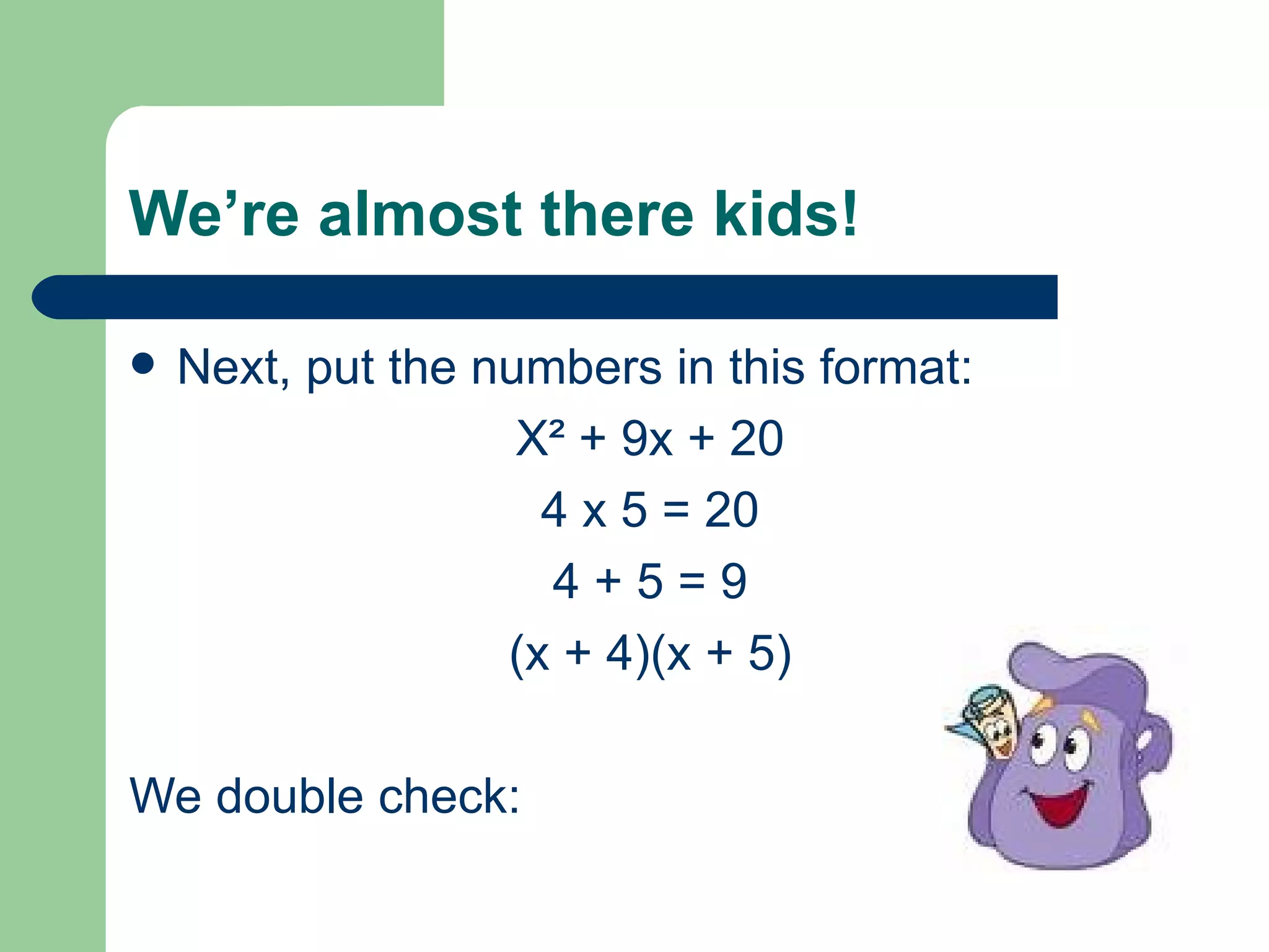 Factoring Mathppt | PPT