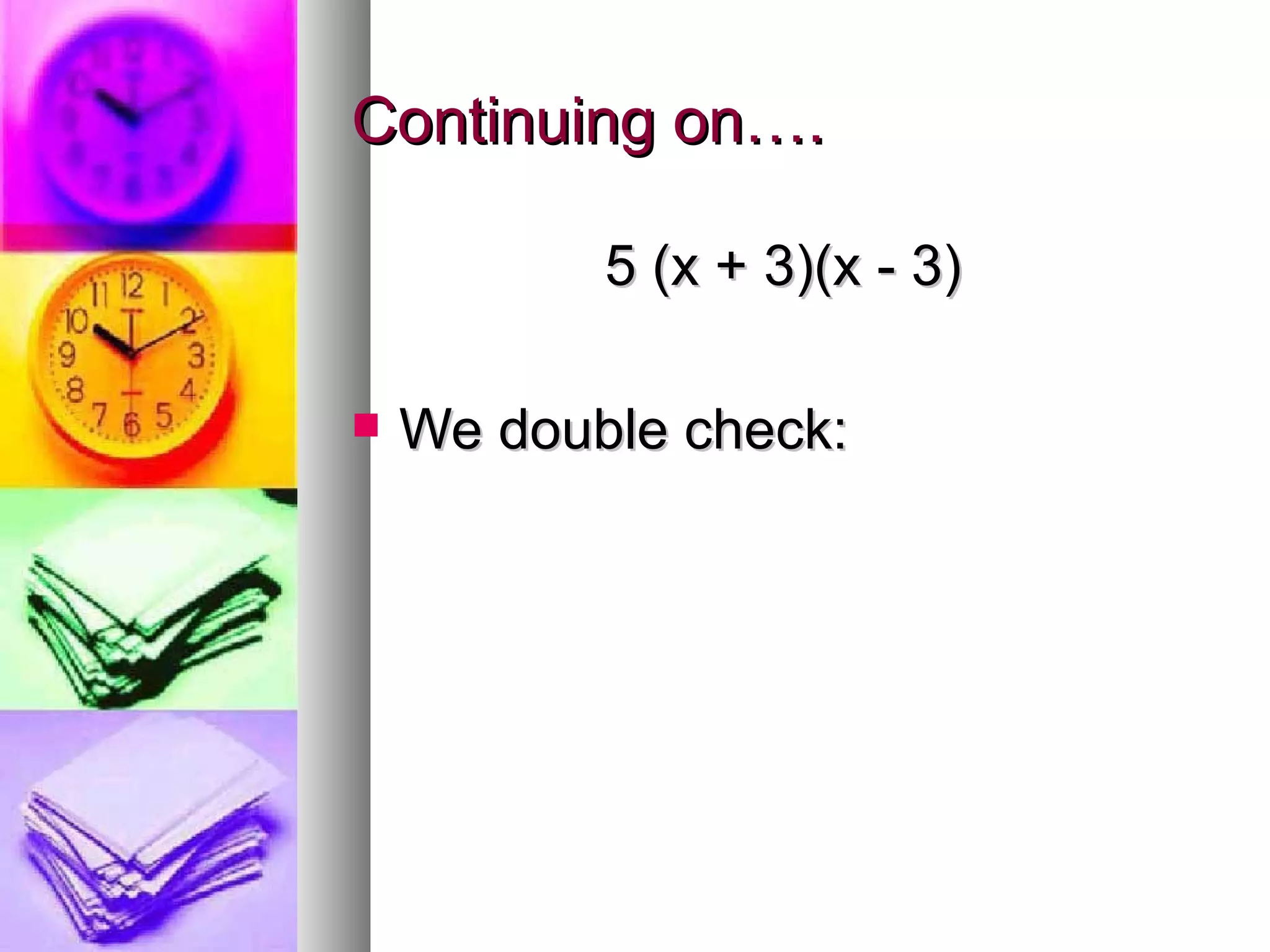 Factoring Mathppt | PPT