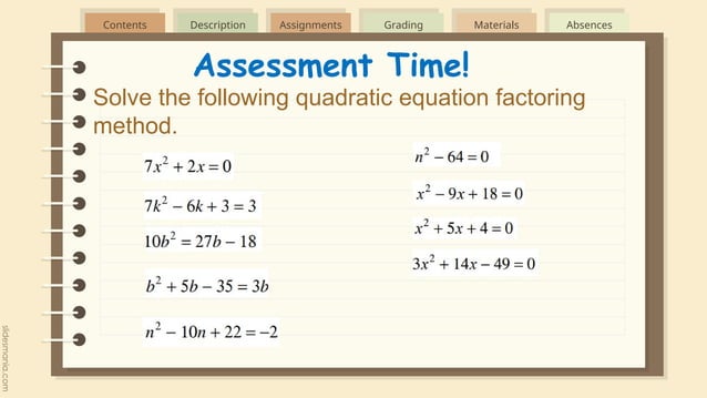 Solving quadratic equation by factoring method.pptx