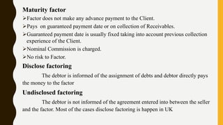 Factoring | PPTX | Debt Factoring & Invoice Discounting | Business ...