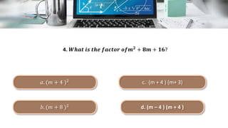 Factoring Polynomials Overview | PPTX