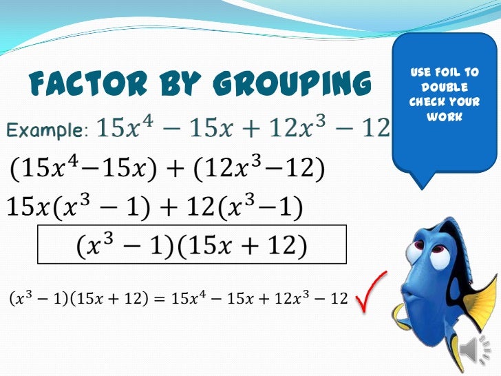 Factoring polynomials