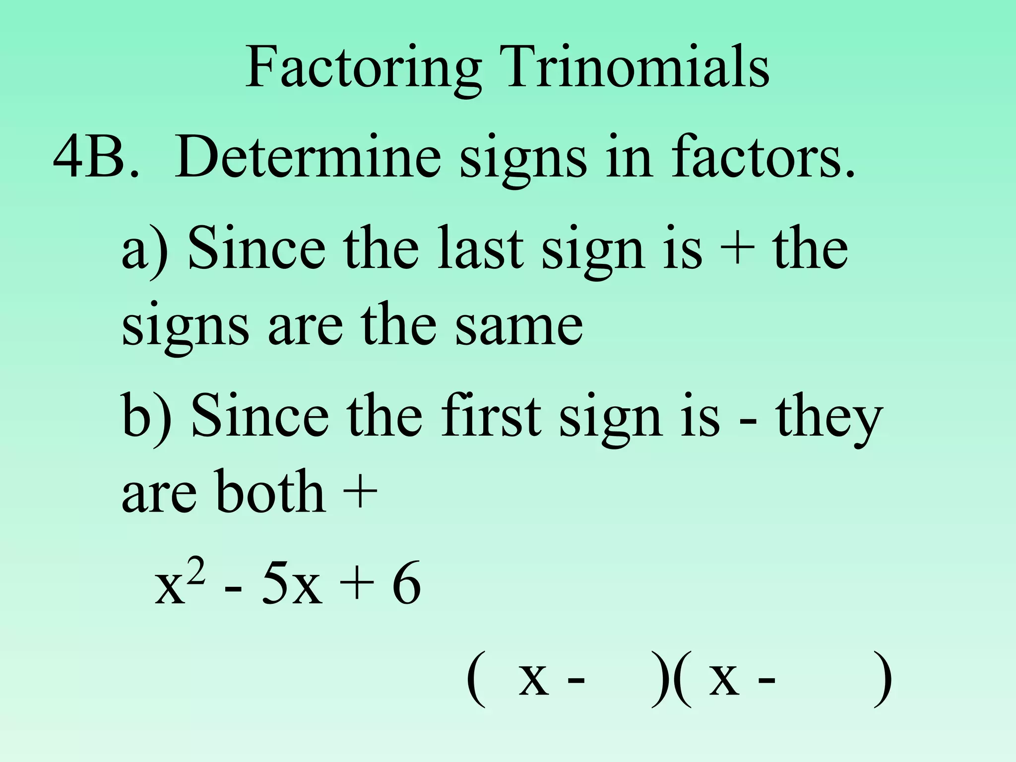 Factoring polynomials | PPTX