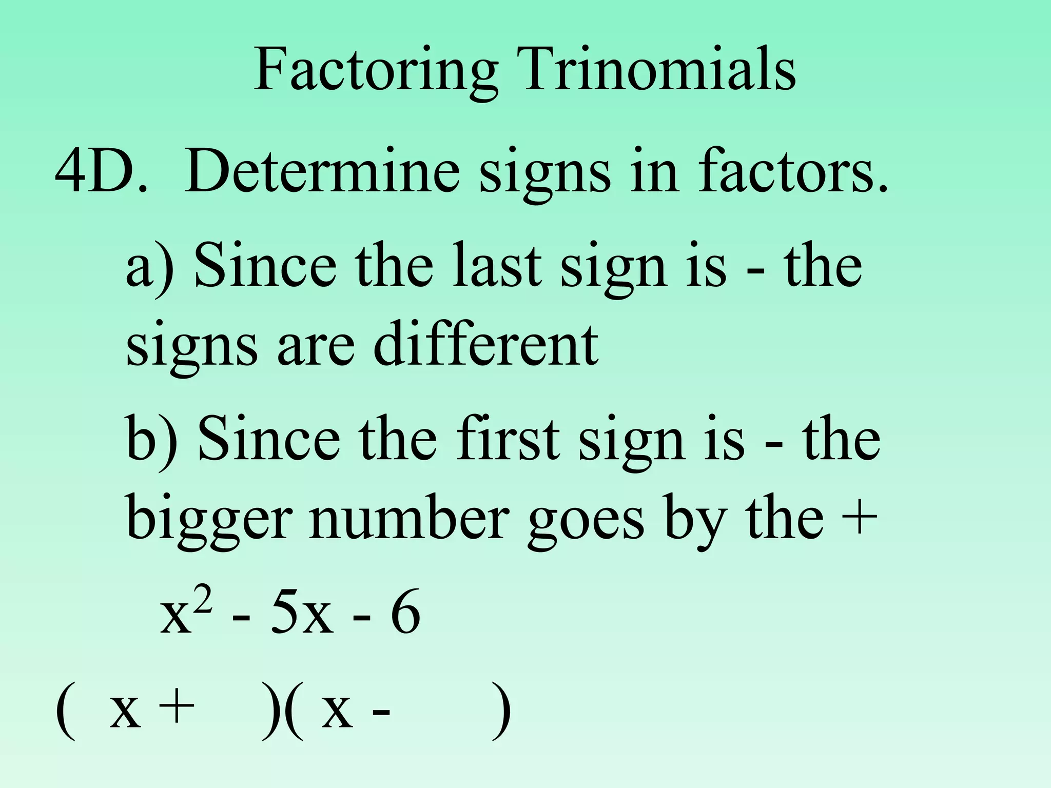 Factoring polynomials | PPTX