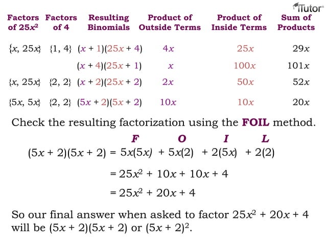 Factoring Polynomials | PPTX