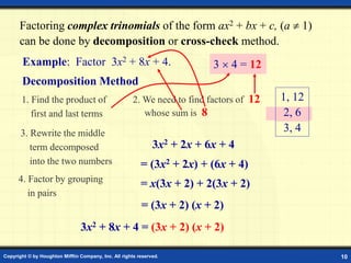 factoring and the other ones polynomials2.ppt