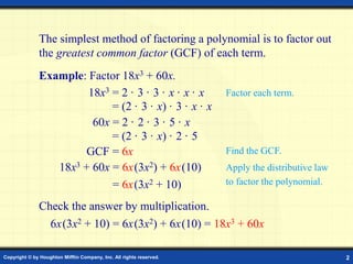factoring and the other ones polynomials2.ppt