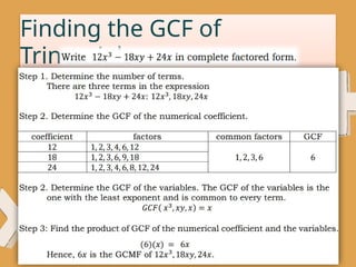 Factoring Polynomials Part 2 How to factor | PPT