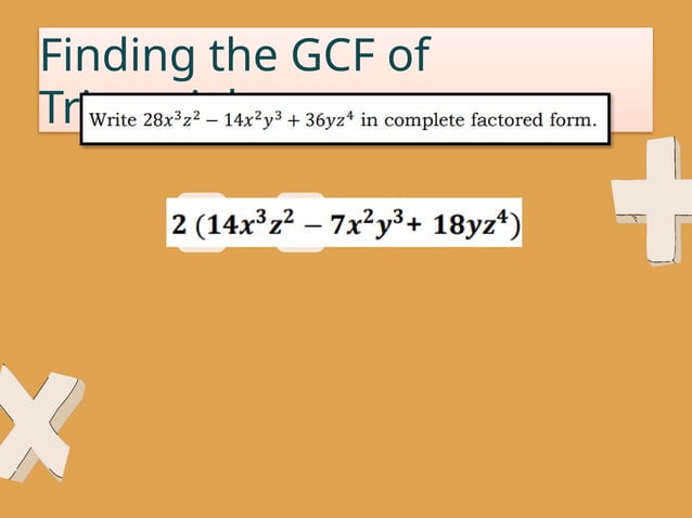 Factoring Polynomials Part 2 How to factor | PPT