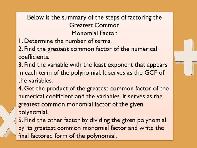 Factoring Polynomials Part 2 How to factor | PPT
