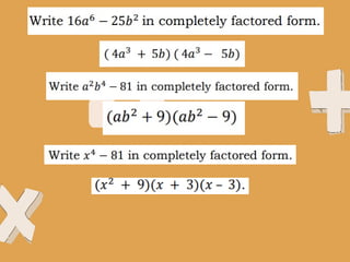 Factoring Polynomials Part 2 How to factor | PPTX
