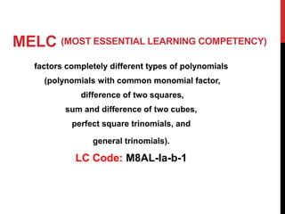 Factoring Polynomials with Common Monomial Factor.pptx