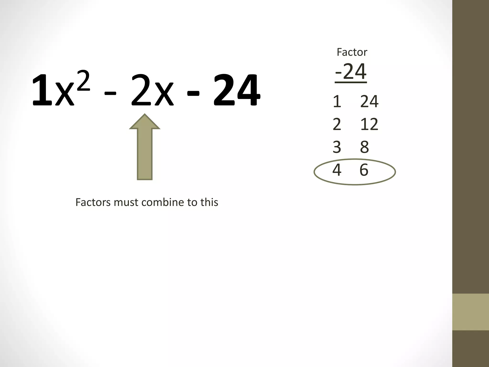 Factoring Quadratics Ex 3 Pptx