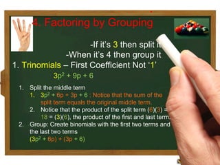 Factoring Reviewed | PPT