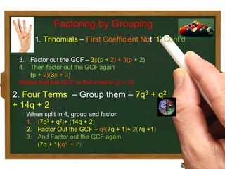 Factoring Reviewed | PPT
