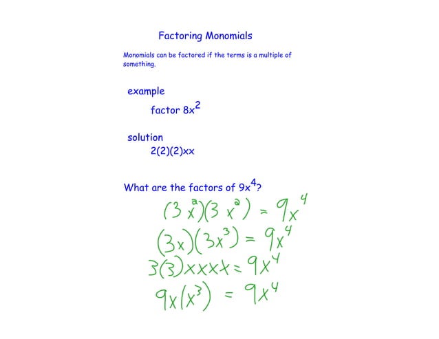 Factoring Review | PPT
