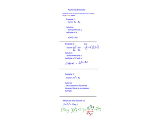 Factoring Review | PPT