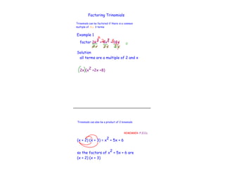 Factoring Review | PPT