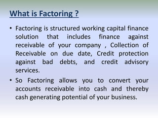 Factoring Solutions S R Corporate | PPTX