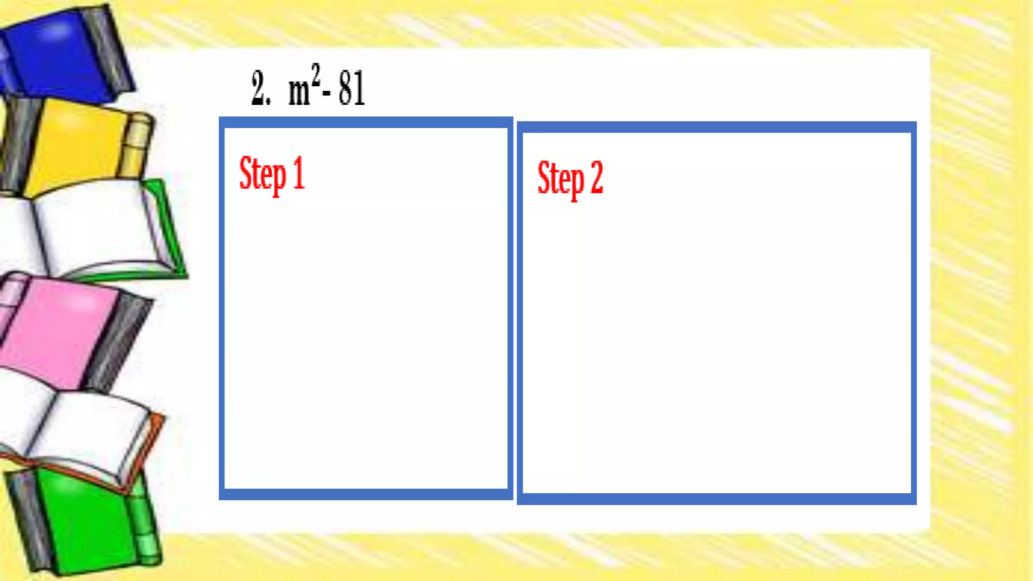 Factoring the difference of two squares | PPTX