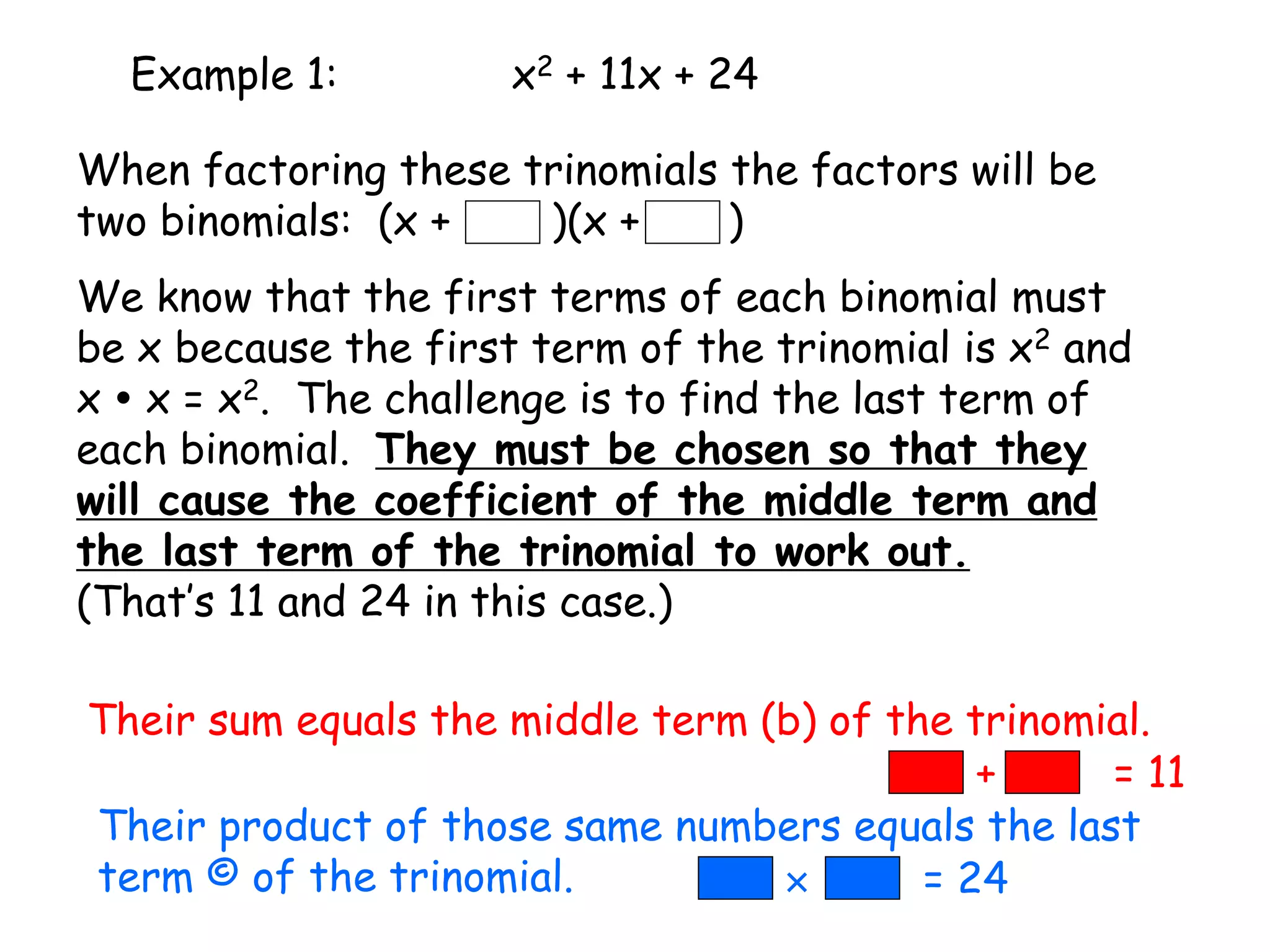 factoring trinomials (1).ppt | Science