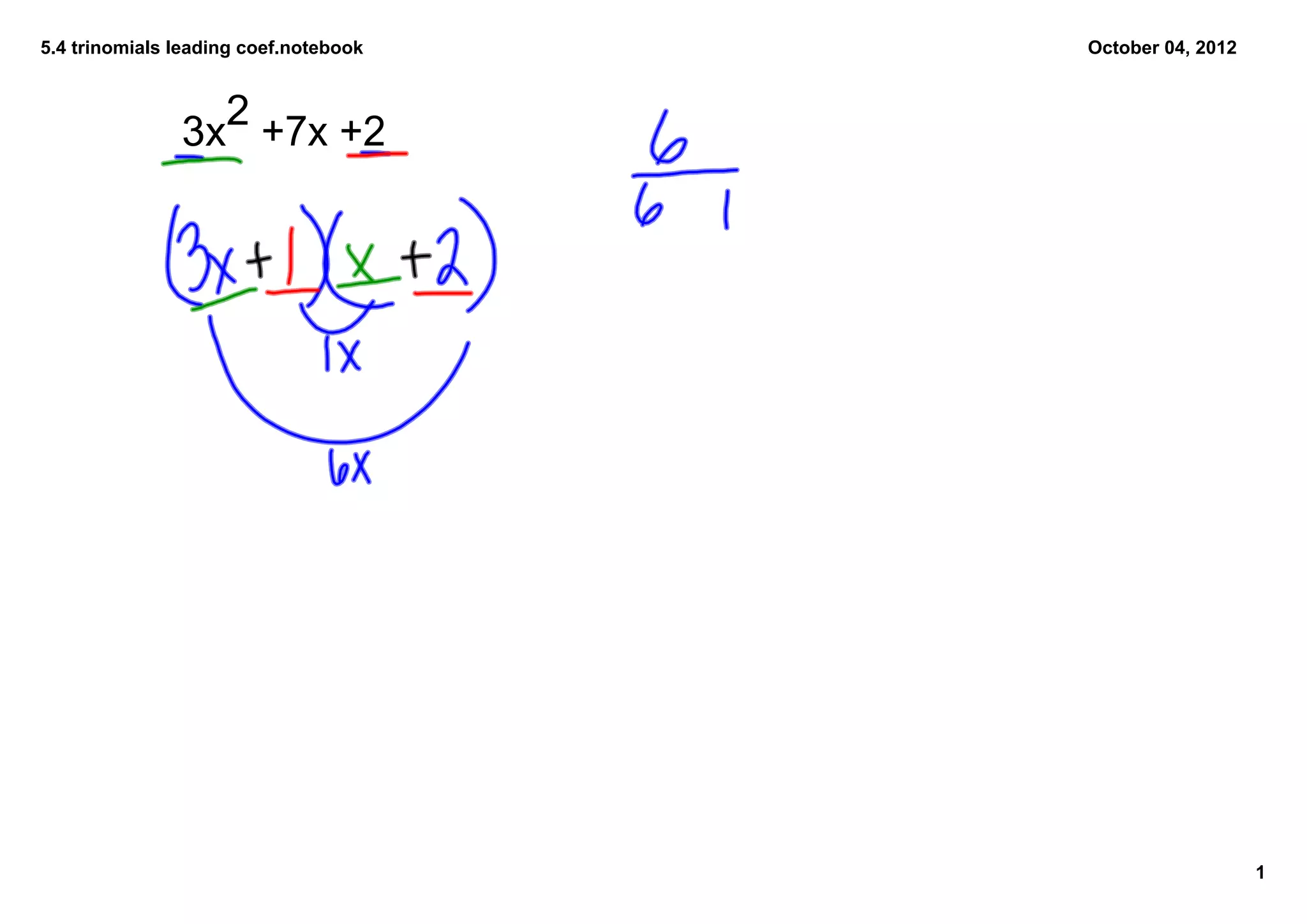 Factoring trinomials lc greater than 1 | PDF | Physics | Science
