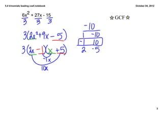 Factoring trinomials lc greater than 1 | PDF | Physics | Science