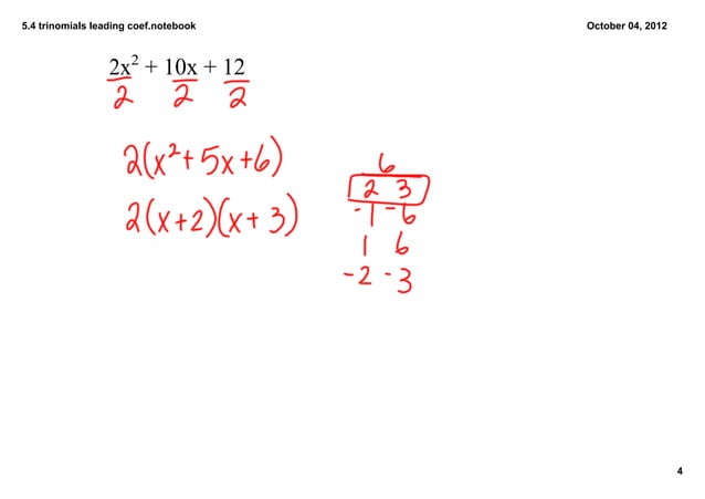 Factoring trinomials lc greater than 1 | PDF | Physics | Science