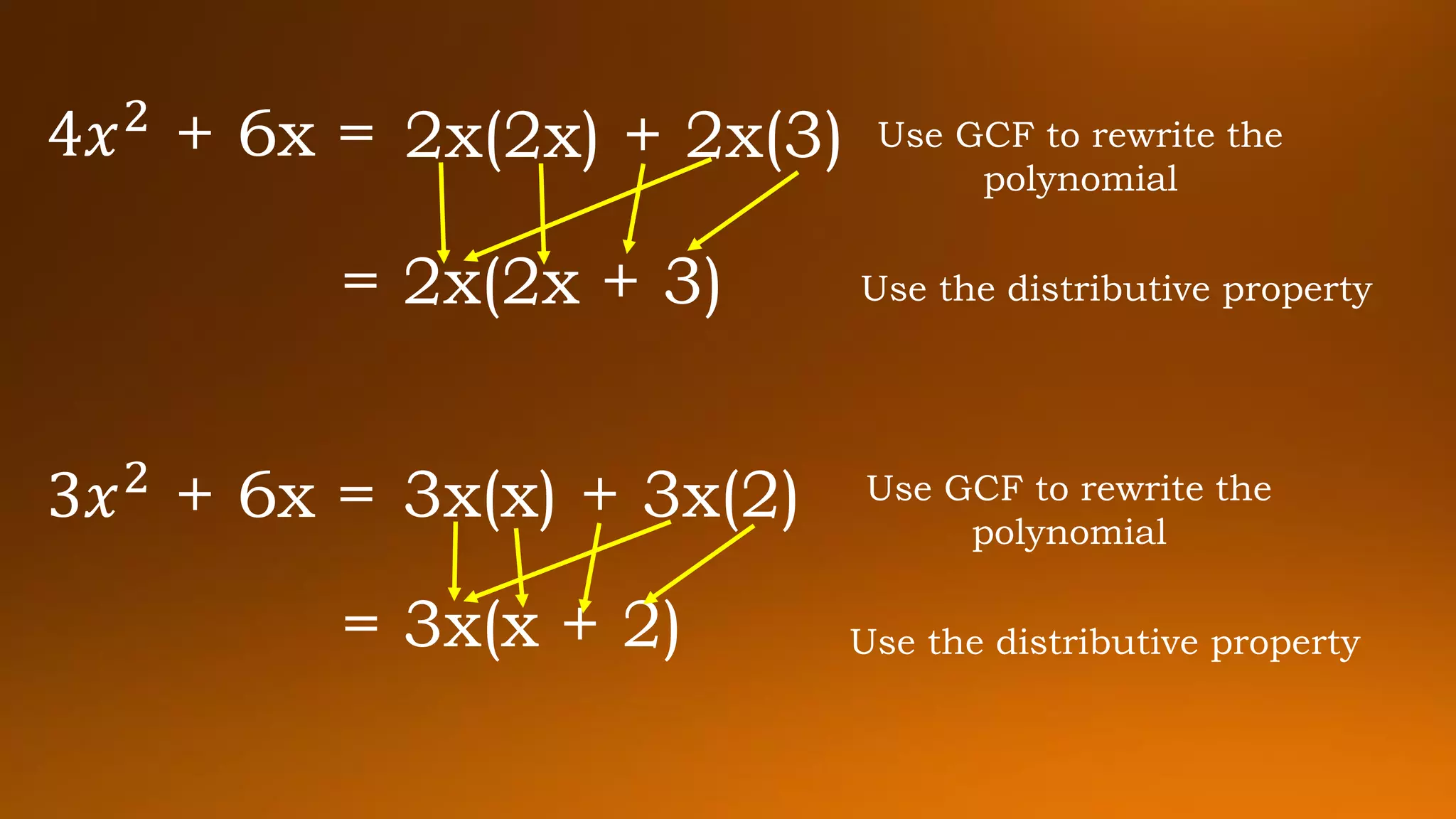 Factoring with Common Monomial Factor | PDF