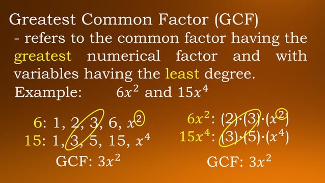 Factoring with Common Monomial Factor | PDF | Science