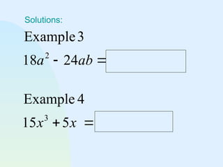 Factorisation for student _ faktorisasi. | PPT