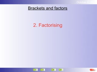 Factorising | PPT
