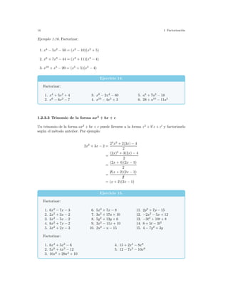 Factorización | PDF