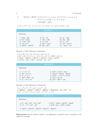 Factorización | PDF
