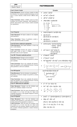 Factorizacion PDF factorizacion-pdf
