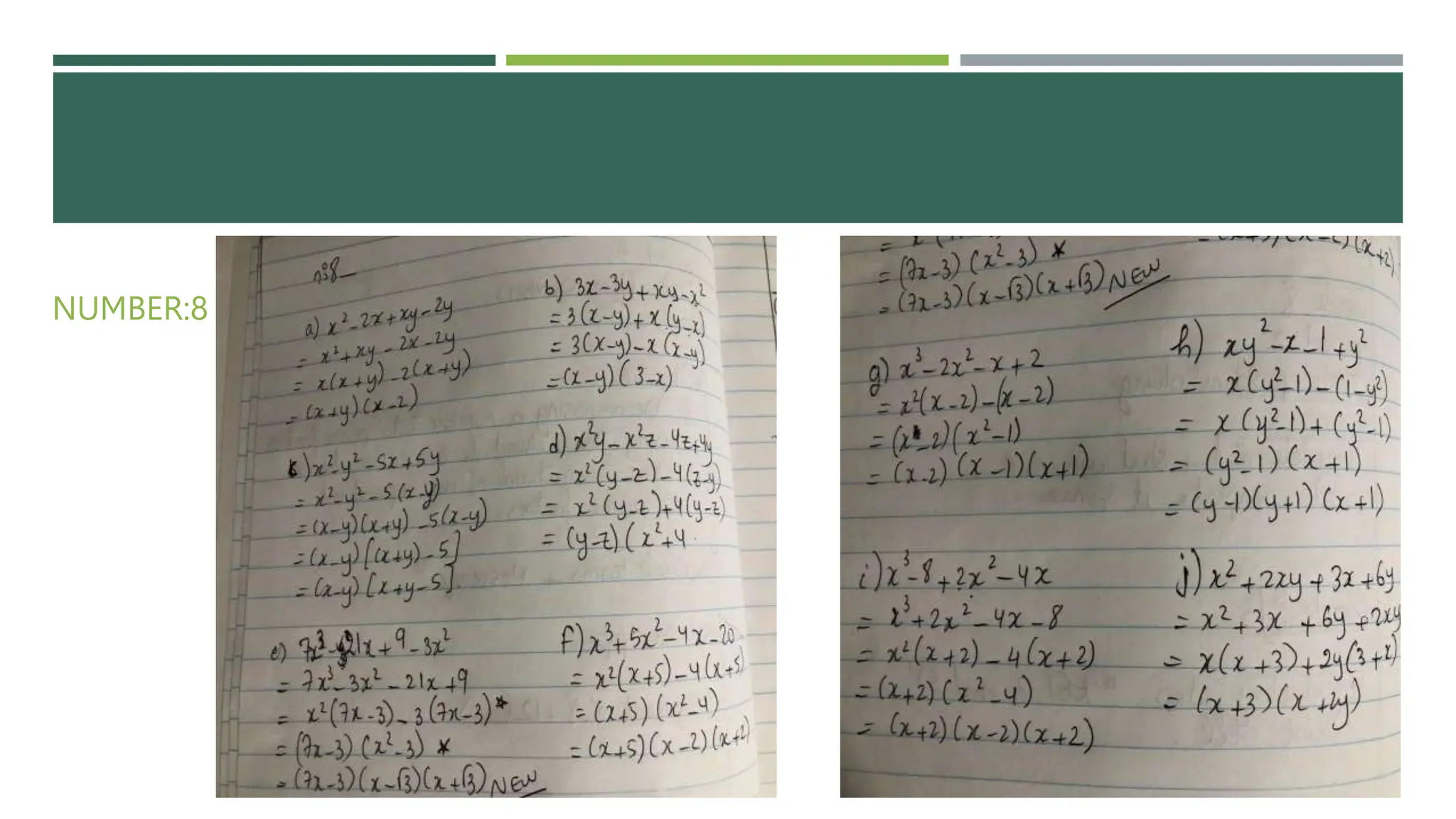 Factorization 9pptx 5679