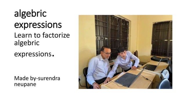 Factorization For Class 8 Pptx