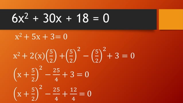 Factorization Of Polynomials And Quadratic Equation Pptx Science