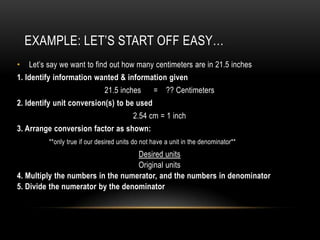 Factor label method | PPTX