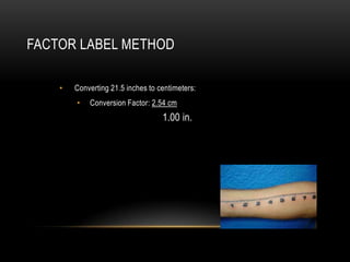 Factor label method | PPTX
