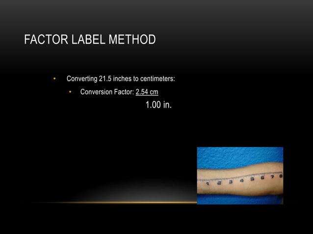 Factor label method | PPT