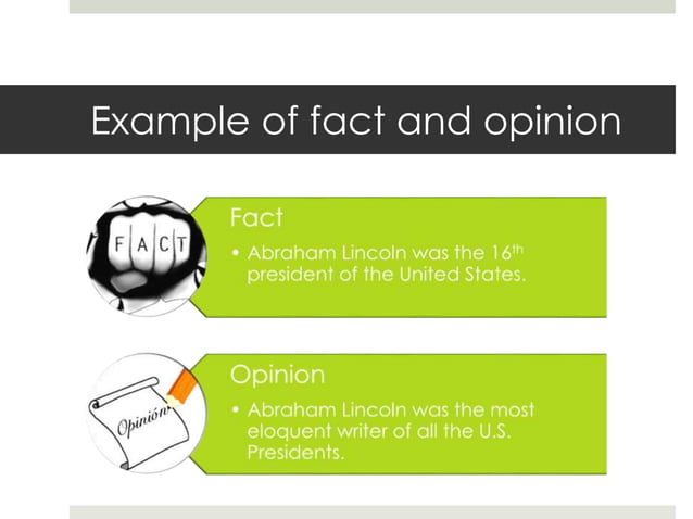 Fact or opinion | PPT