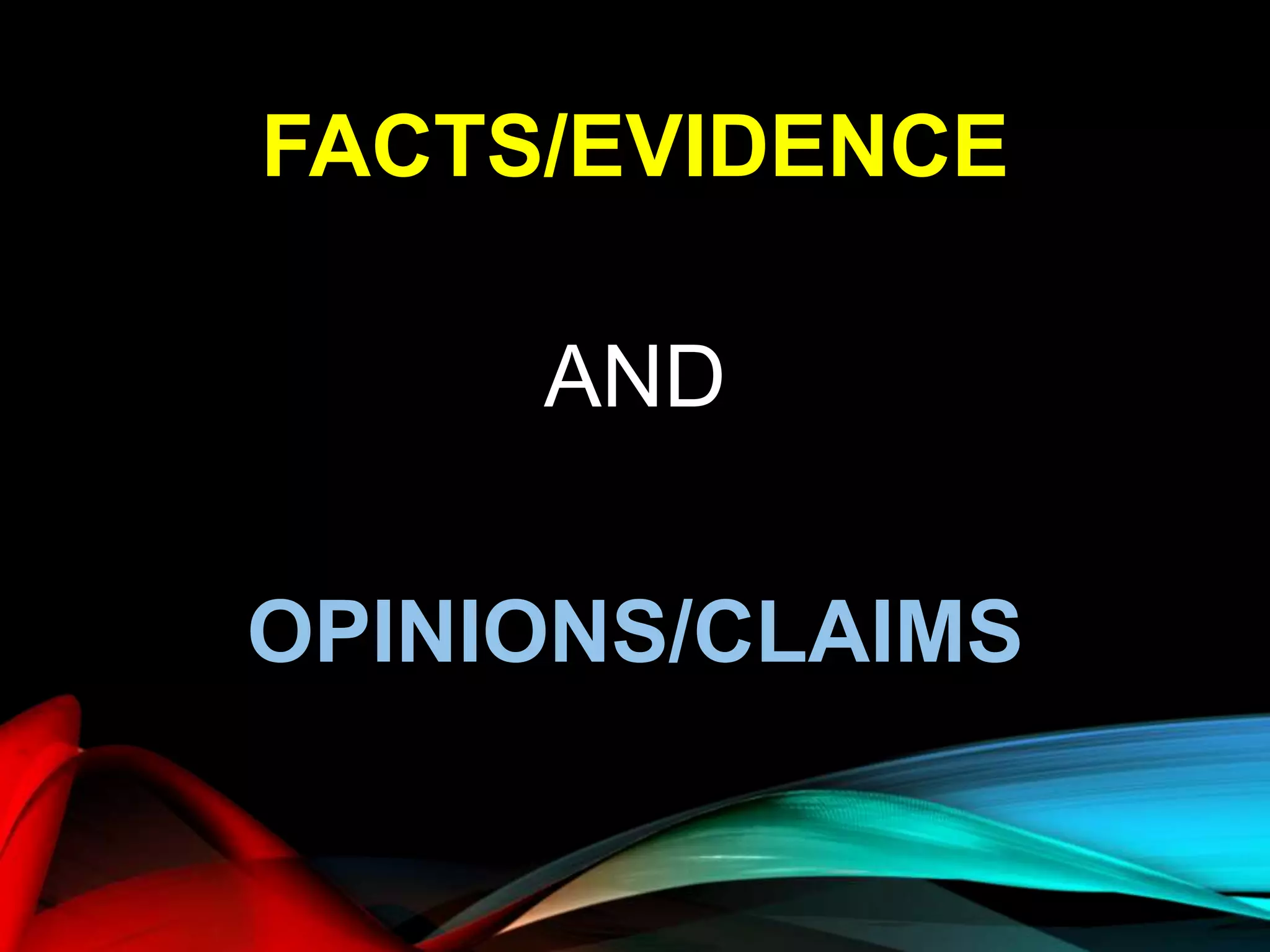 Fact or opinion | PPTX
